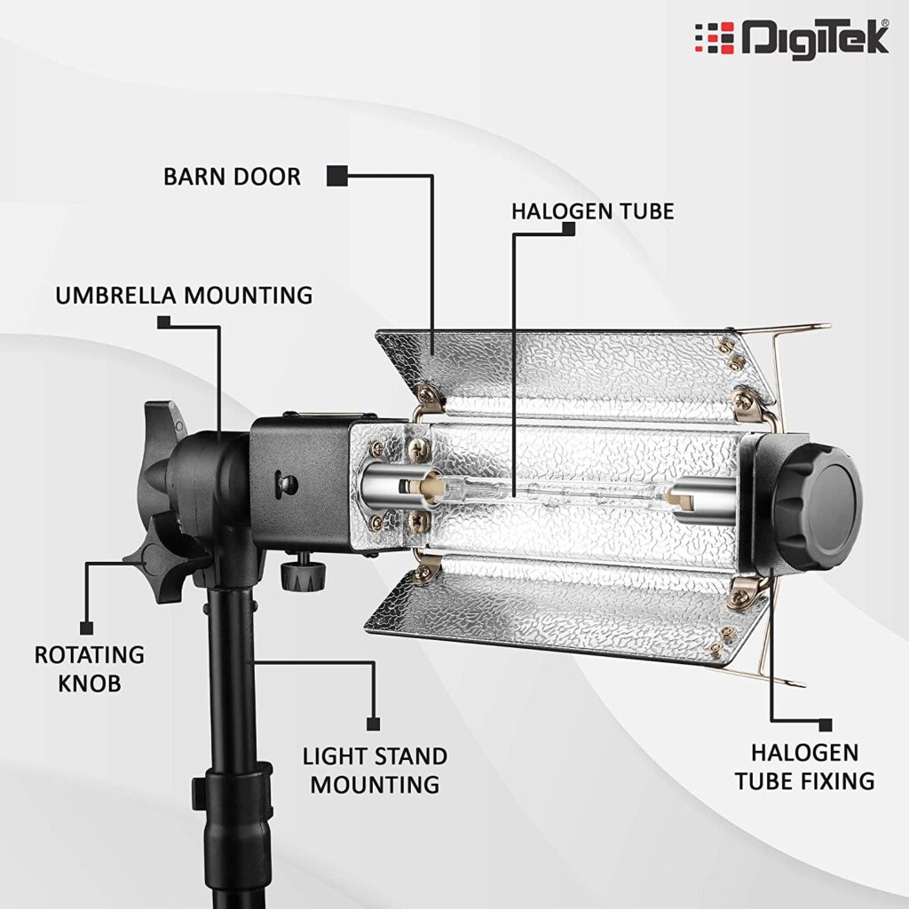 DIGITEK® Heavy-Duty Porta Kit with Pair of Light Stands | Porta Lights ...